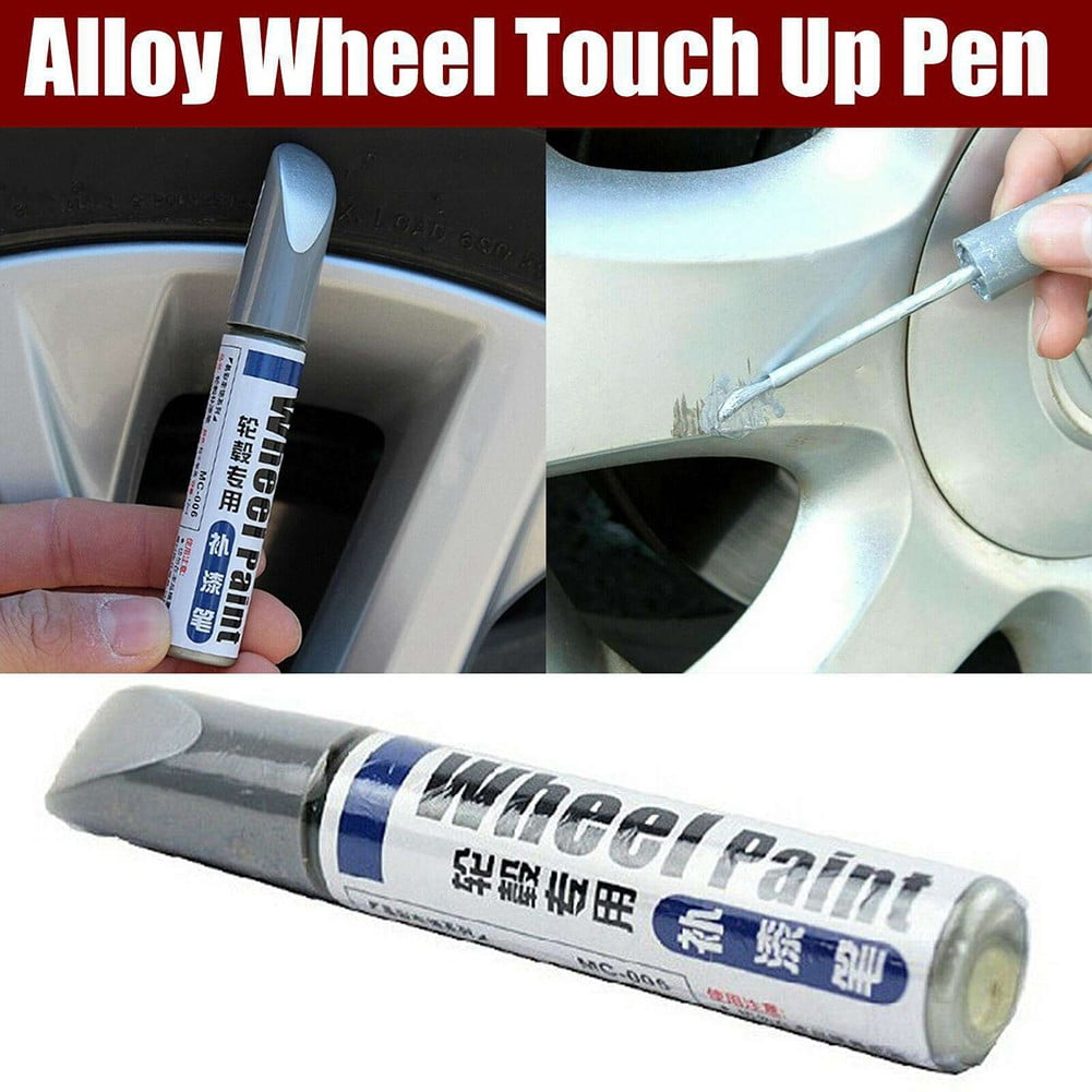 Alloy Wheel Touch Up Pen Repair Paint w/ Brush Curbing Scratch Maker ...