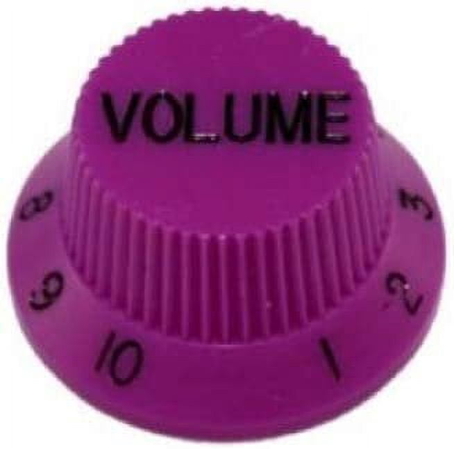 Allparts PK-0154 Set of 2 Plastic Volume Knobs for Stratocaster, Purple ...
