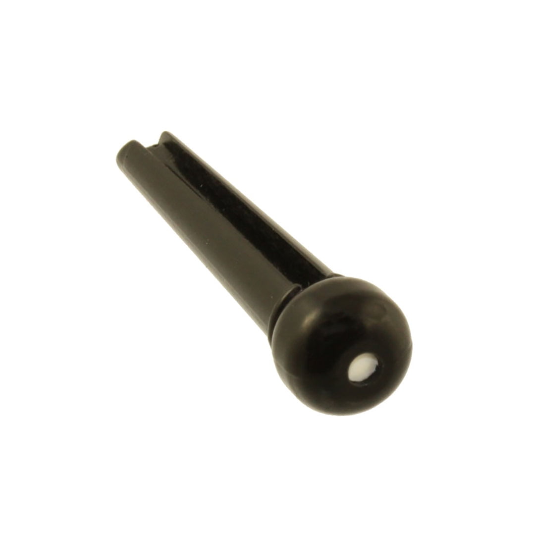 Allparts Plastic Bridge Pins, Black with White Dot, 6pc - Walmart.com