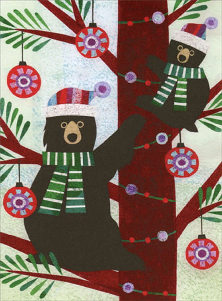 Allport Editions Bears Climbing Tree: Kim Conway Christmas Card (1 card ...