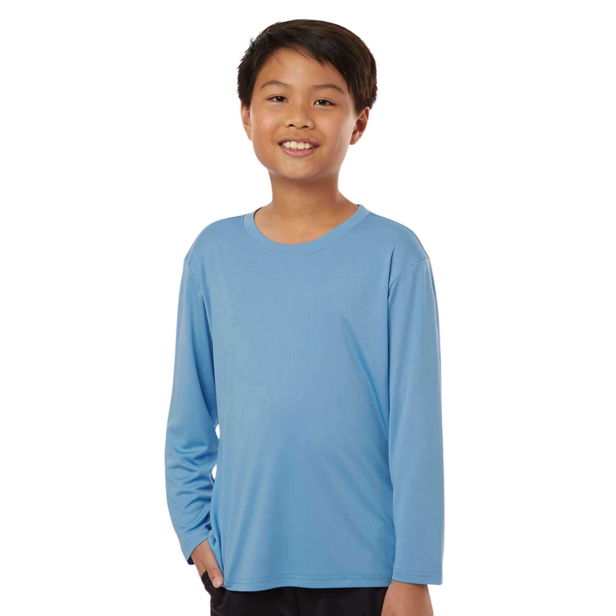 Allpro Youth Pro-Lock Performance Long Sleeve T-Shirt 100% Polyester ...