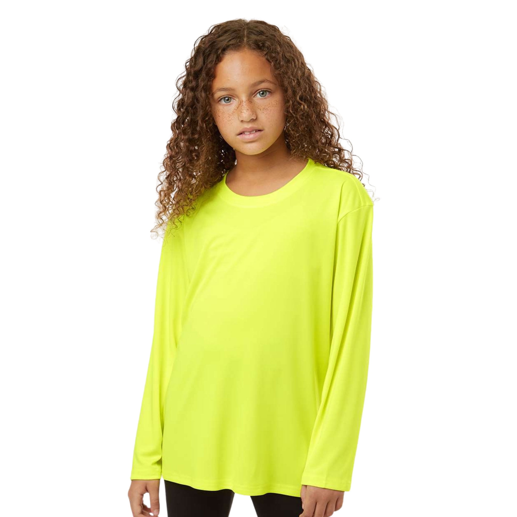 Allpro Youth Pro-Lock Performance Long Sleeve T-Shirt 100% Polyester ...