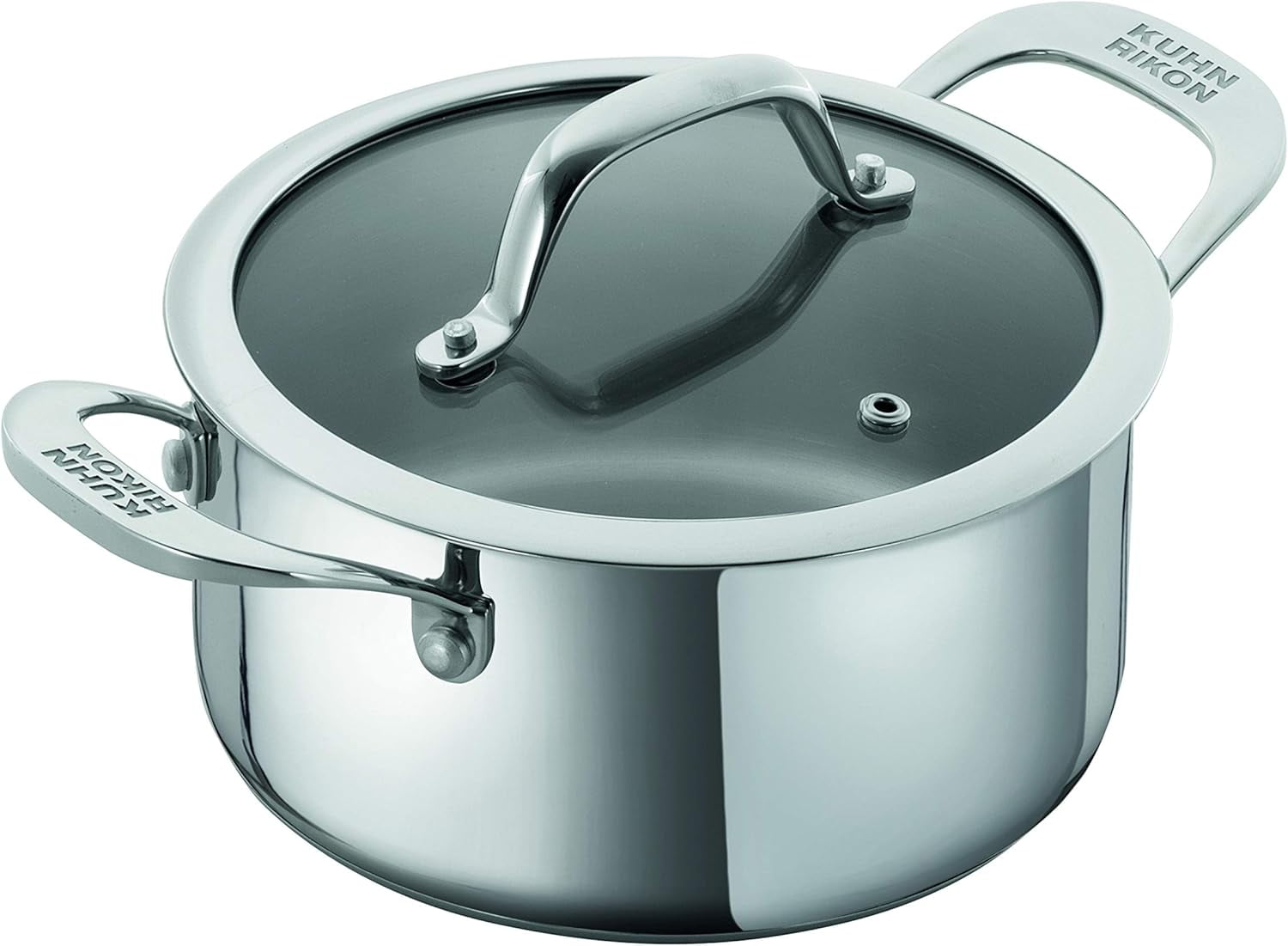 Allround Oven-Safe 4.1 Liters 22 cm Induction Casserole Pot with Glass ...
