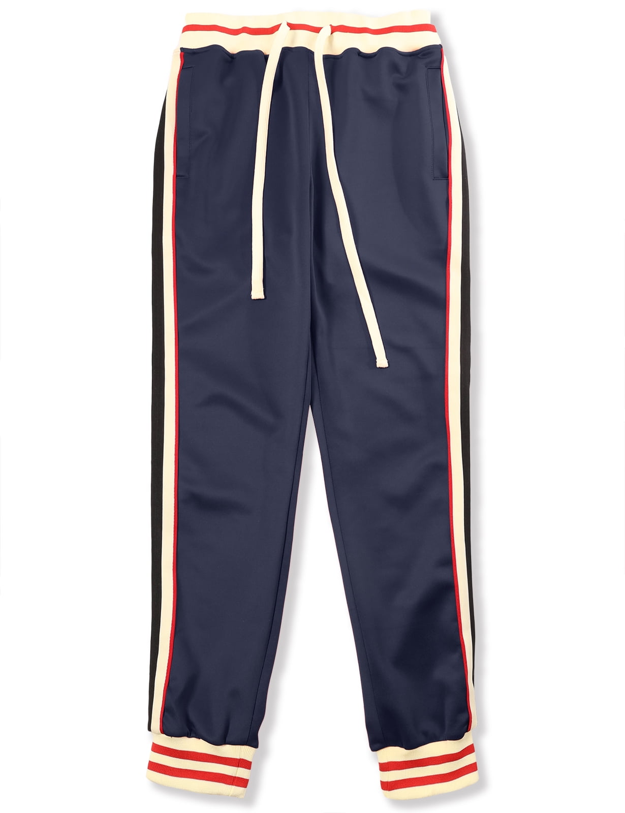 Allsense Men's Color Block Track Pants with Stripe with Zip Bottom ...