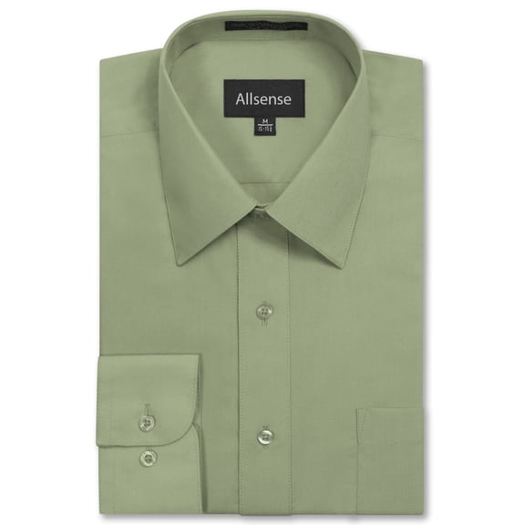 Club Room Mens Regular fit Dress Shirt Large 16-16.5 Long Sleeve White ...