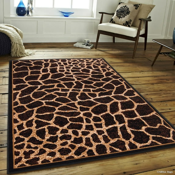 Allstar Black Woven High Quality Rug, Raw Natural Animal Skin Design ...