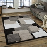Allstar Rugs Allstar Woven Abstract Block and Square Design Rug ...