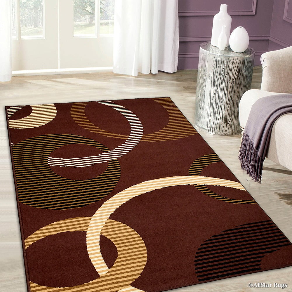 Allstar Dark Brown Area Rug. Contemporary. Abstract. Traditional ...