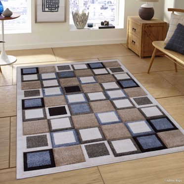 Ladole Rugs Modern Boston Collection Geometric Pattern Honeycomb Area ...