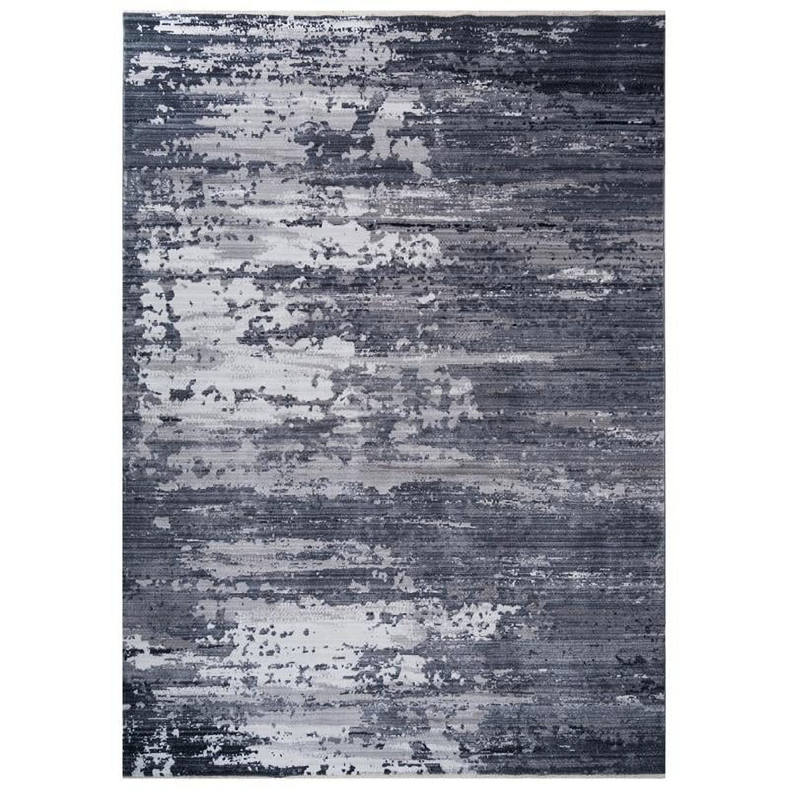 Allstar Living Room Area Rug with Weathered Texture design in Black ...
