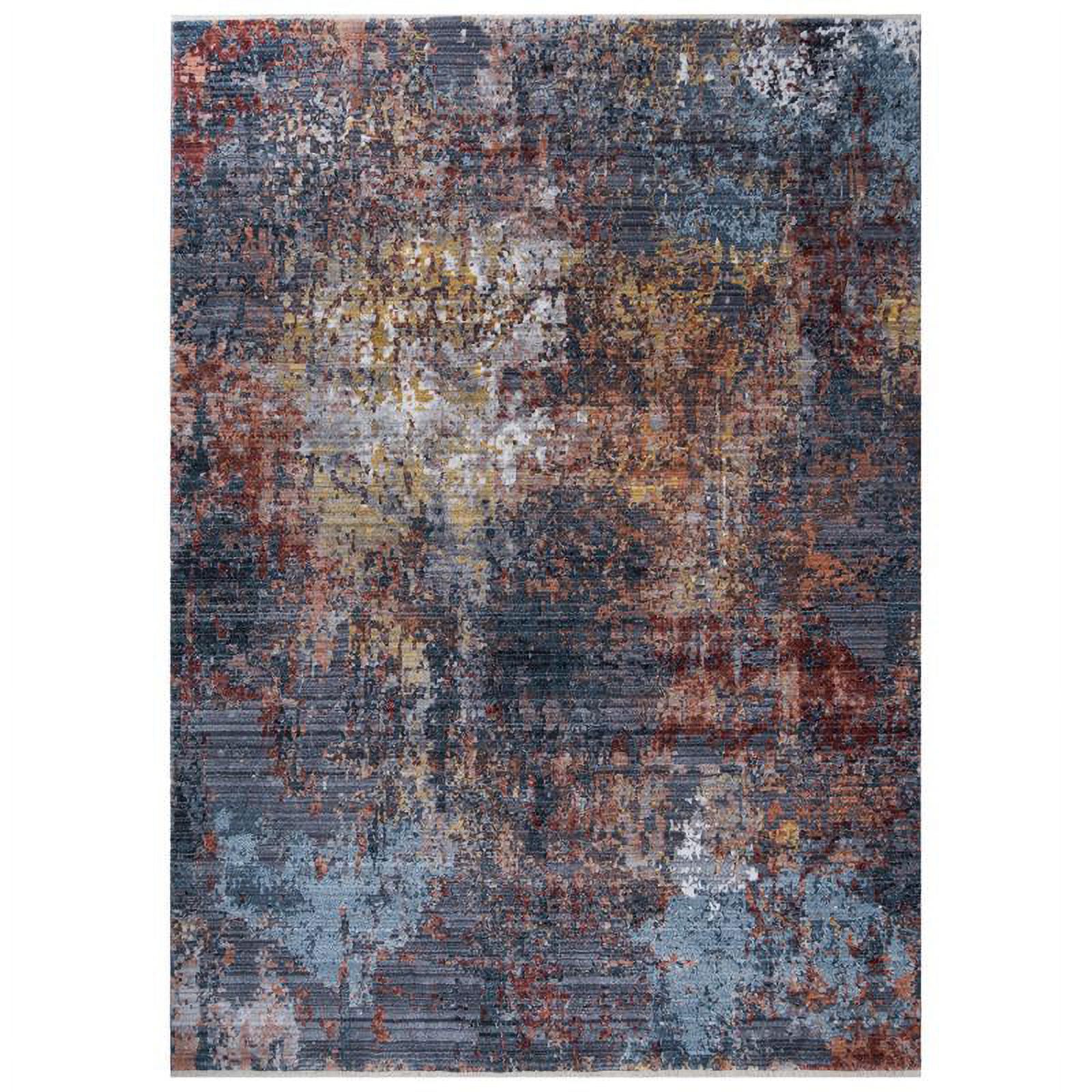 Allstar Living Room Area Rug with Weathered Texture design in Multi ...