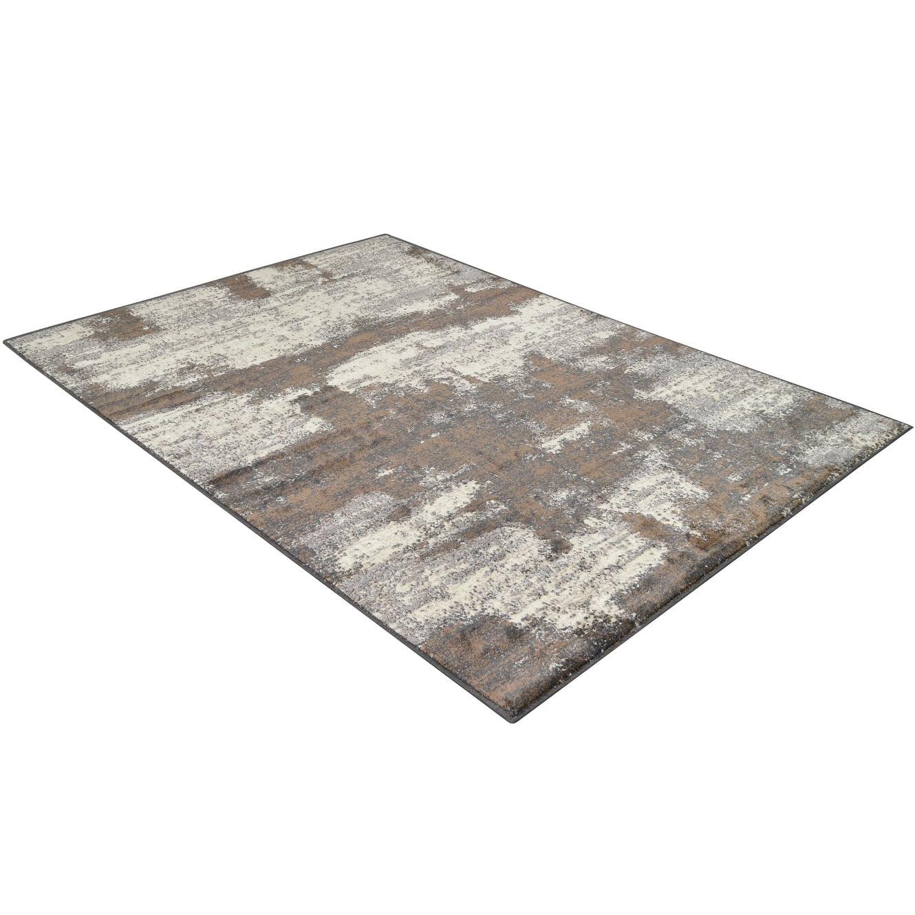 Allstar Living Room Rug with Abstract Weathered Texture design Latte ...