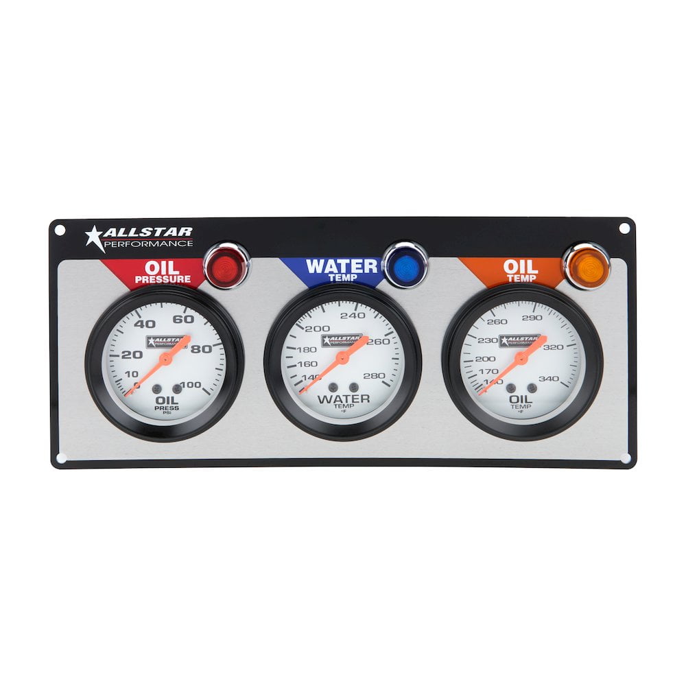 Allstar Performance 3 Gauge Panel ALL OP/WT/OT - Walmart Business Supplies