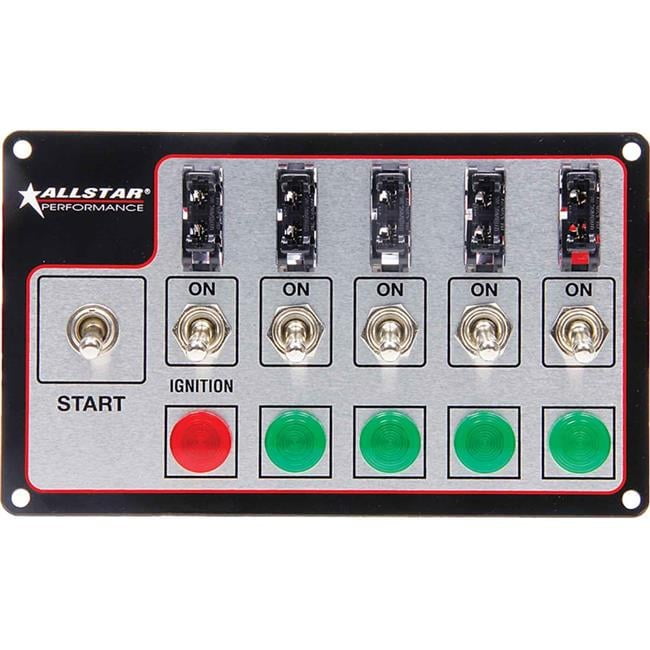 Allstar Performance ALL80138 4 x 7 in. Fused Switch Panel - Walmart.com