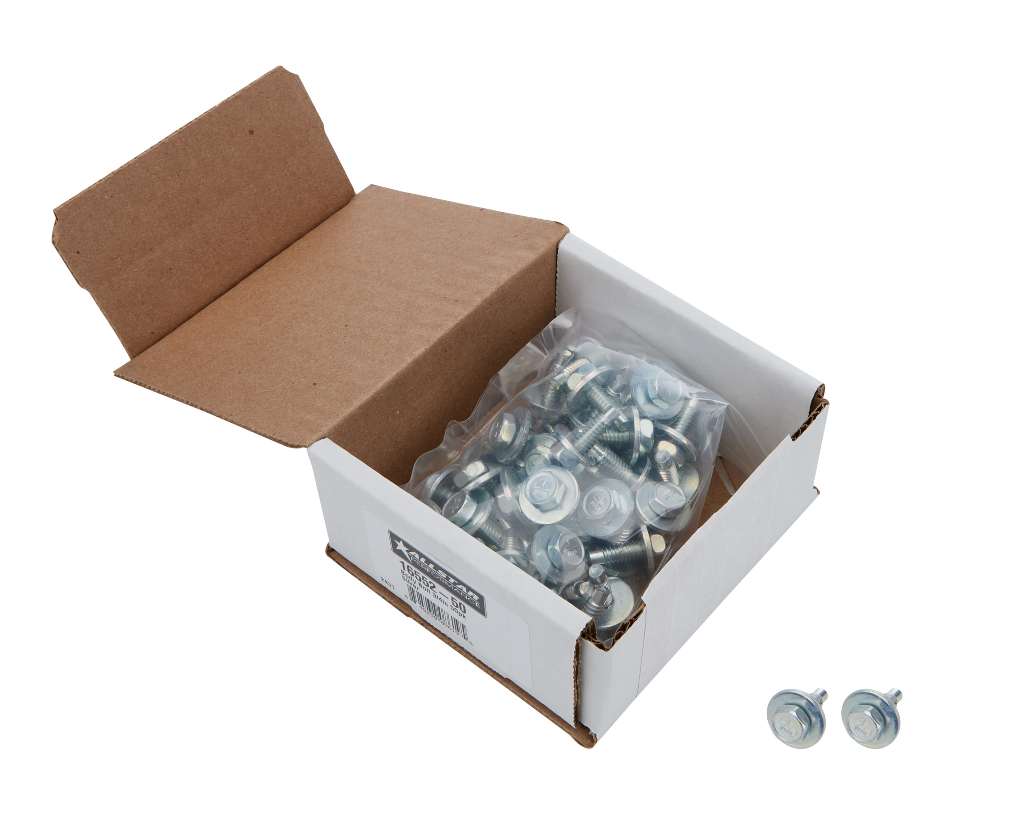 Body Bolt 3/4in 50pk Silver - Walmart Business Supplies