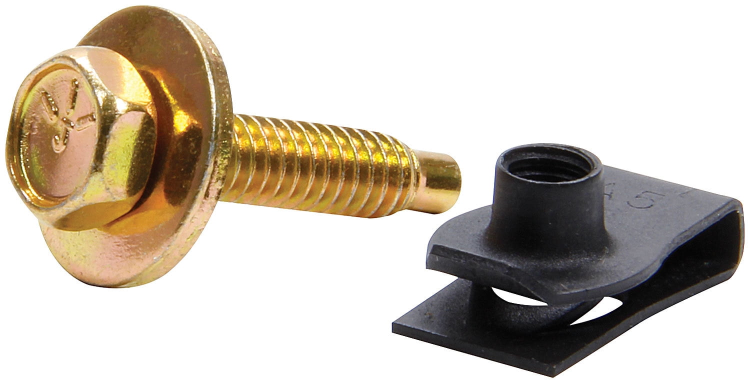 Body Bolt Kit w/ Clips 10pk Gold - Walmart Business Supplies