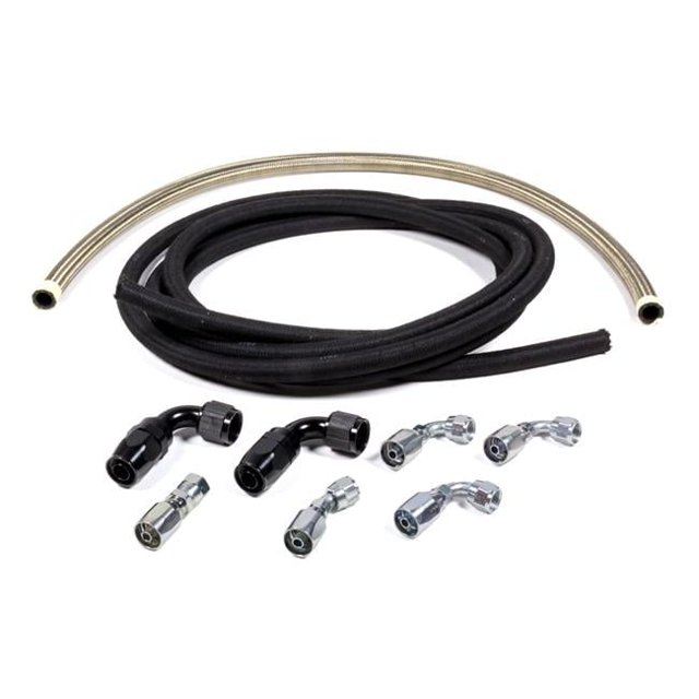 Allstar Performance ALL48205 Power Steering Hose Kit Box to Bellhousing ...
