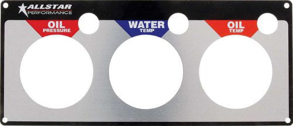Allstar Performance ALL80126 Replacement 3-Gauge Panel - Oil Pressure ...