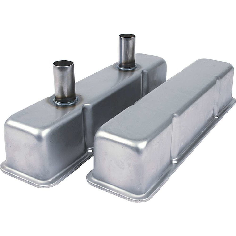 Allstar Performance Valve Covers SBC Steel Raw w/Tubes - Walmart.com