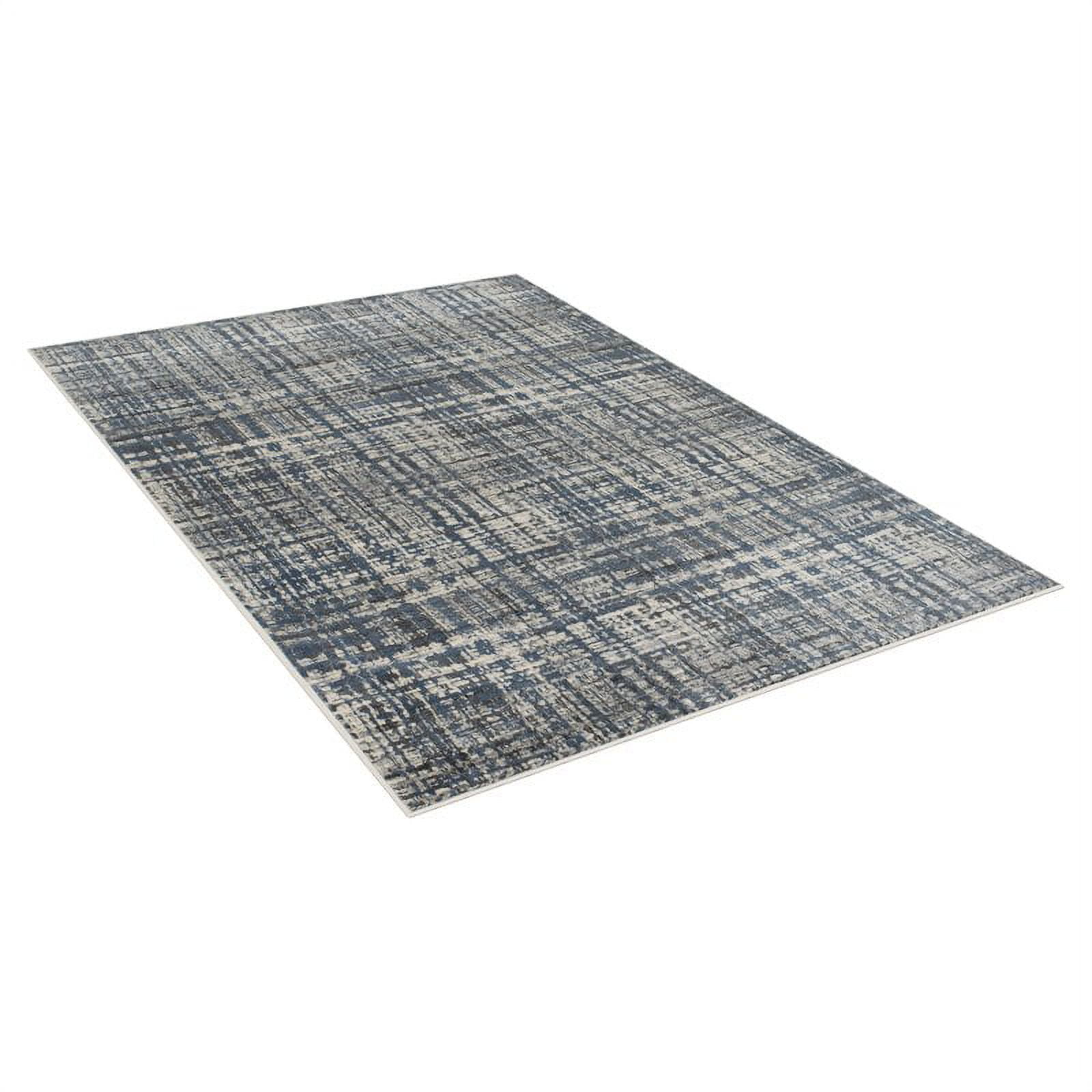 Allstar Rugs 8'x10' Rectangle Abstract Intersecting Line Rug Gray/Steel ...