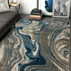 Allstar Rugs Abstract Themed Polyester Area Rug 2' 0" x 6' 11" Runner/2 ...