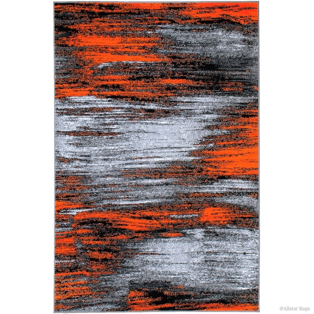 Allstar Rugs Allstar Exclusive Modern Brush Streak Pattern Area Rug ...