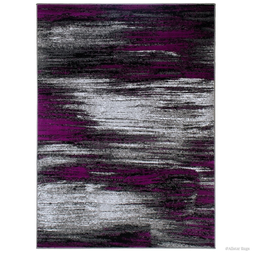 Allstar Rugs Allstar Exclusive Modern Brush Streak Pattern Area Rug ...