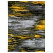 Yellow AllStar Modern. Contemporary Woven Area Rug. Drop-Stitch Weave ...