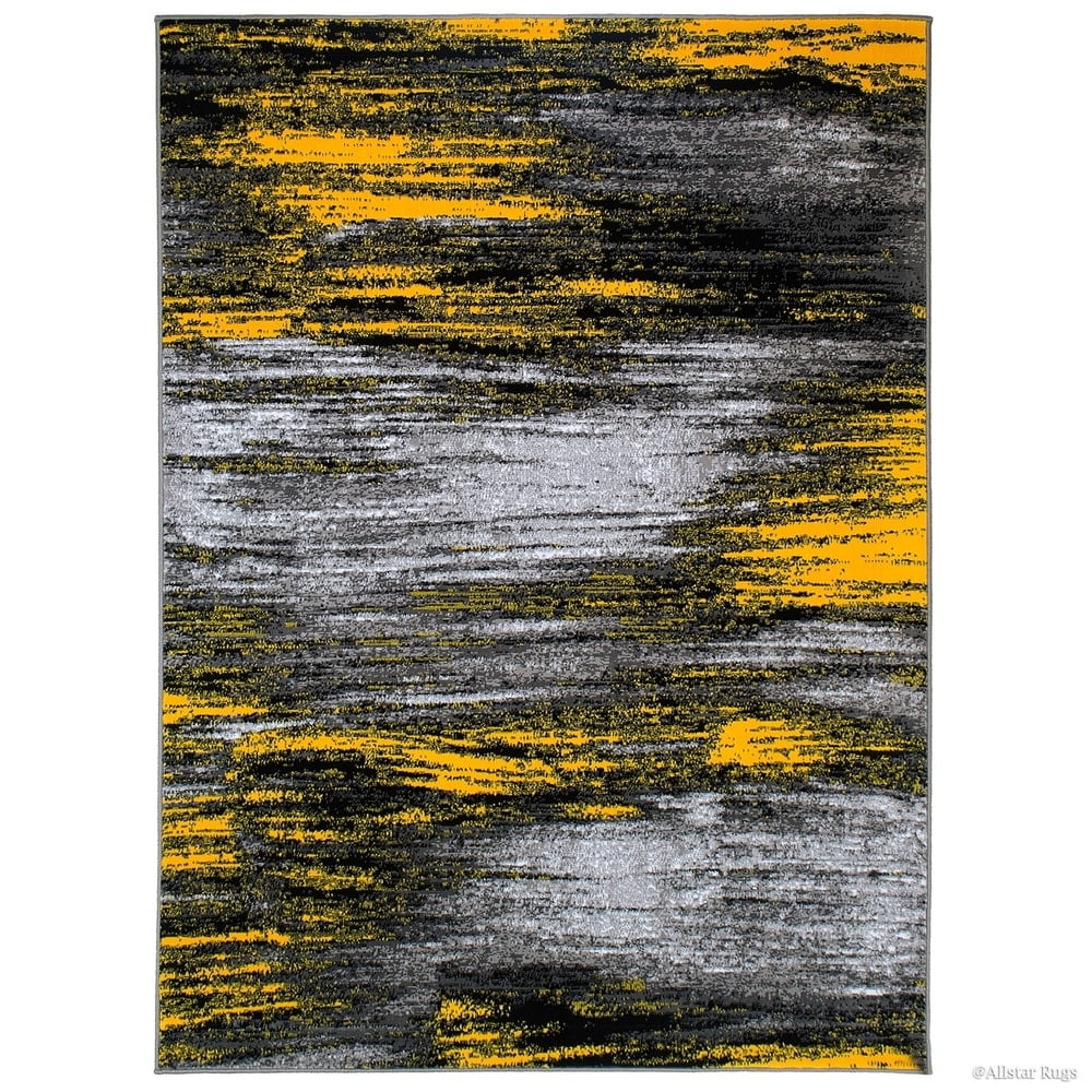 Allstar Rugs Allstar Exclusive Modern Brush Streak Pattern Area Rug ...
