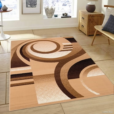 Allstar Rugs Allstar Woven Abstract Block and Square Design Rug ...