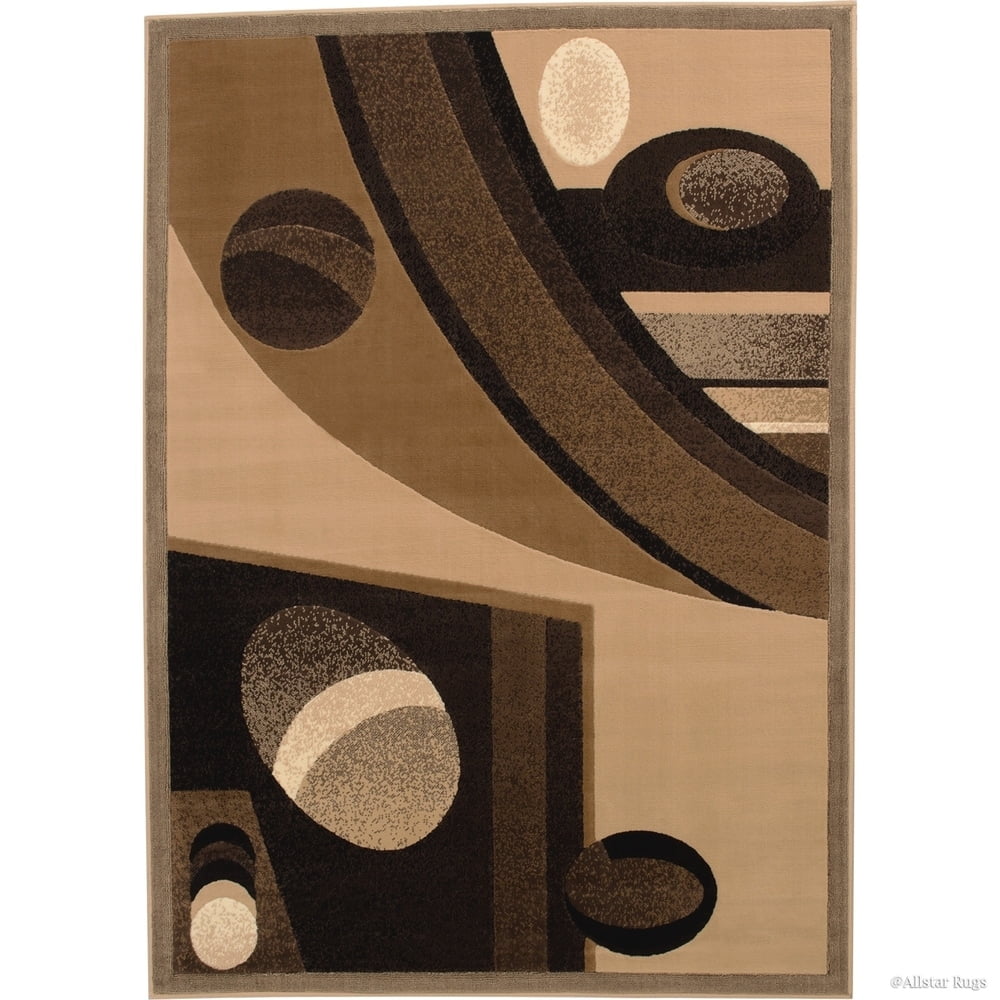 Allstar Rugs Allstar Modern Colorblock Design Rug Beige 7' 9"x10' 2" 8 ...