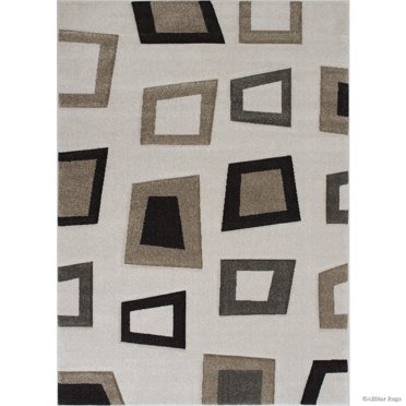 Allstar Rugs Allstar Woven Abstract Block and Square Design Rug ...