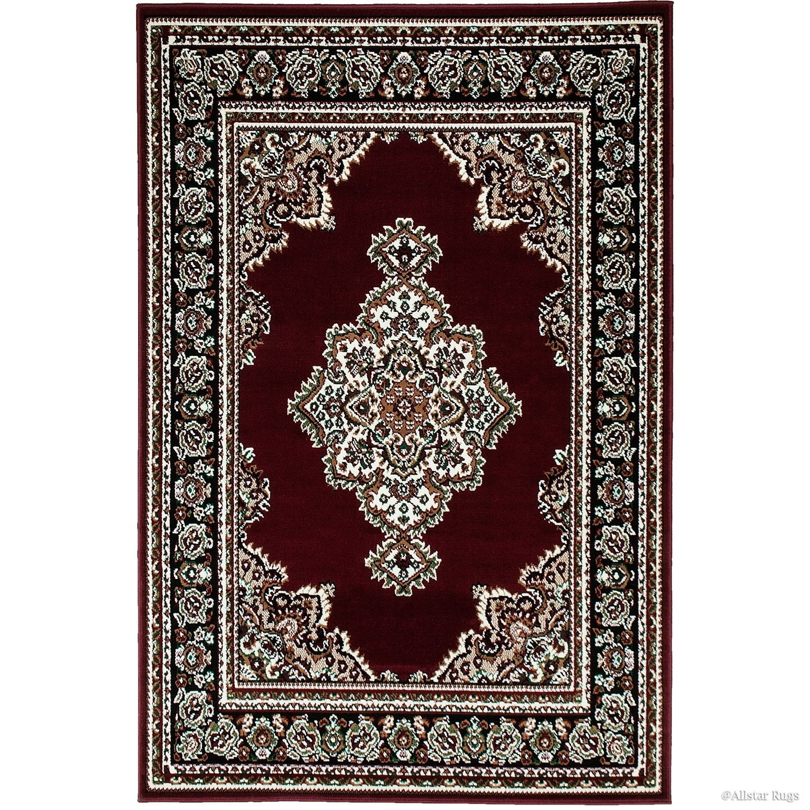 Allstar Rugs Allstar Woven Traditional Persian Floral Design Rug ...