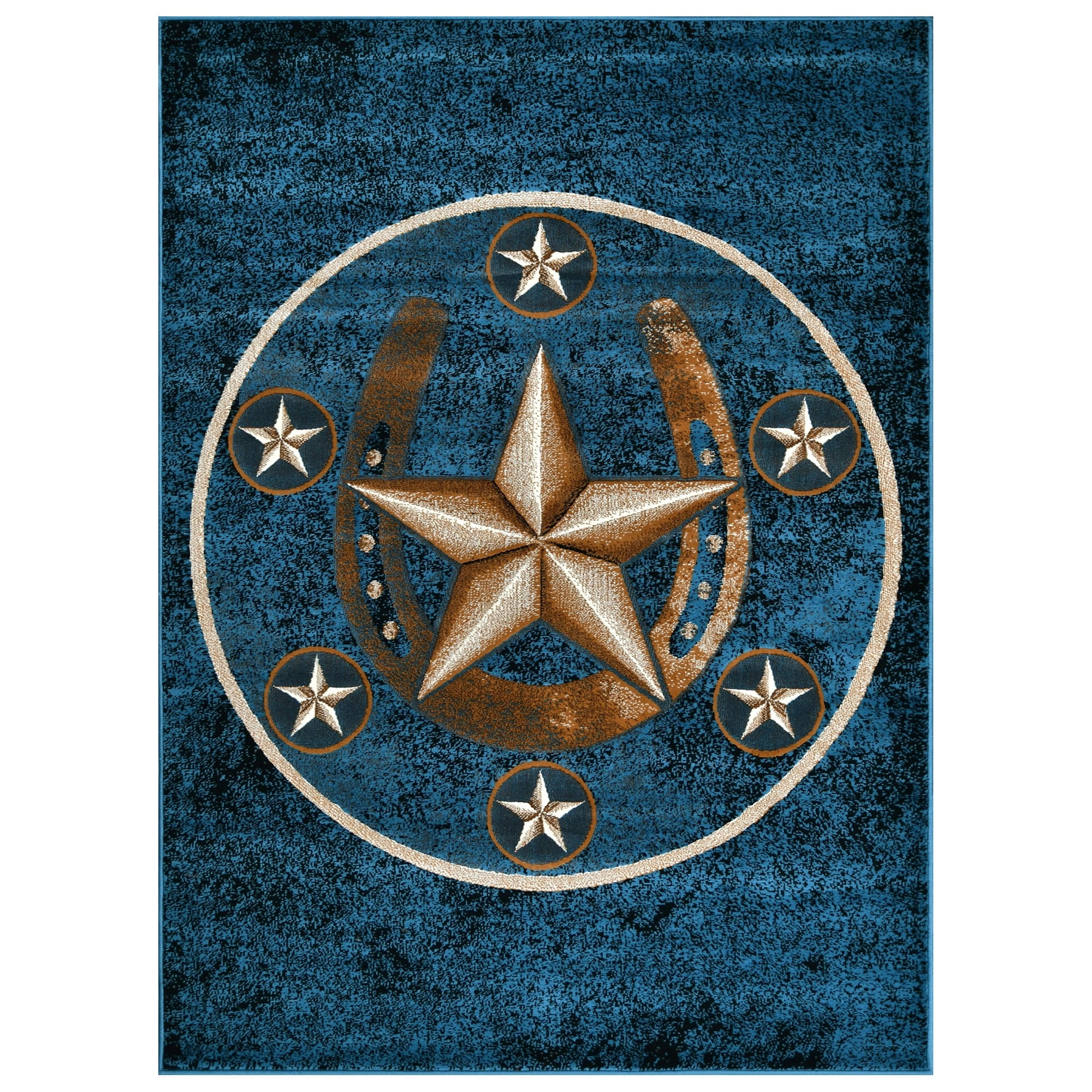 Allstar Rugs Cowboy Themed Polypropylene Area Rug 7' 10" x 10' 0 ...