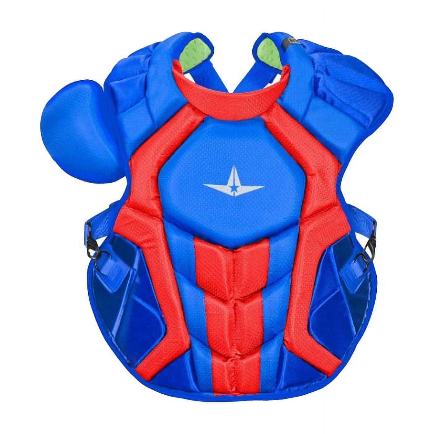 Allstar System 7 Axis CC 16.5" Adult Baseball Catcher's Chest Protector ...