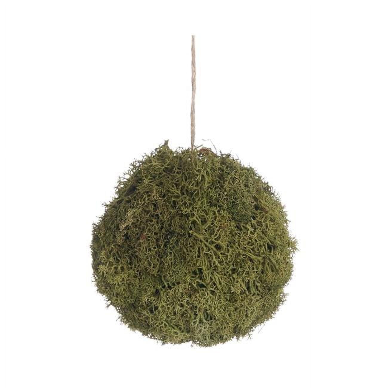 Allstate Floral & Craft AFM124-GR 3.9 in. Hanging Moss Ball-Shaped ...