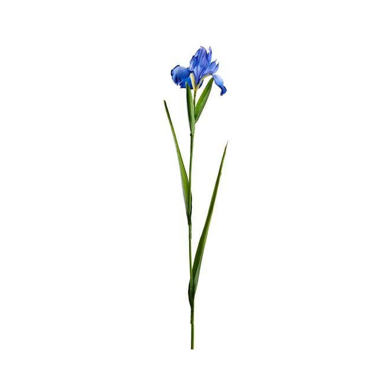 Allstate Floral & Craft FSI509-HE 30 in. Silk Iris Flower Stem - Helio ...