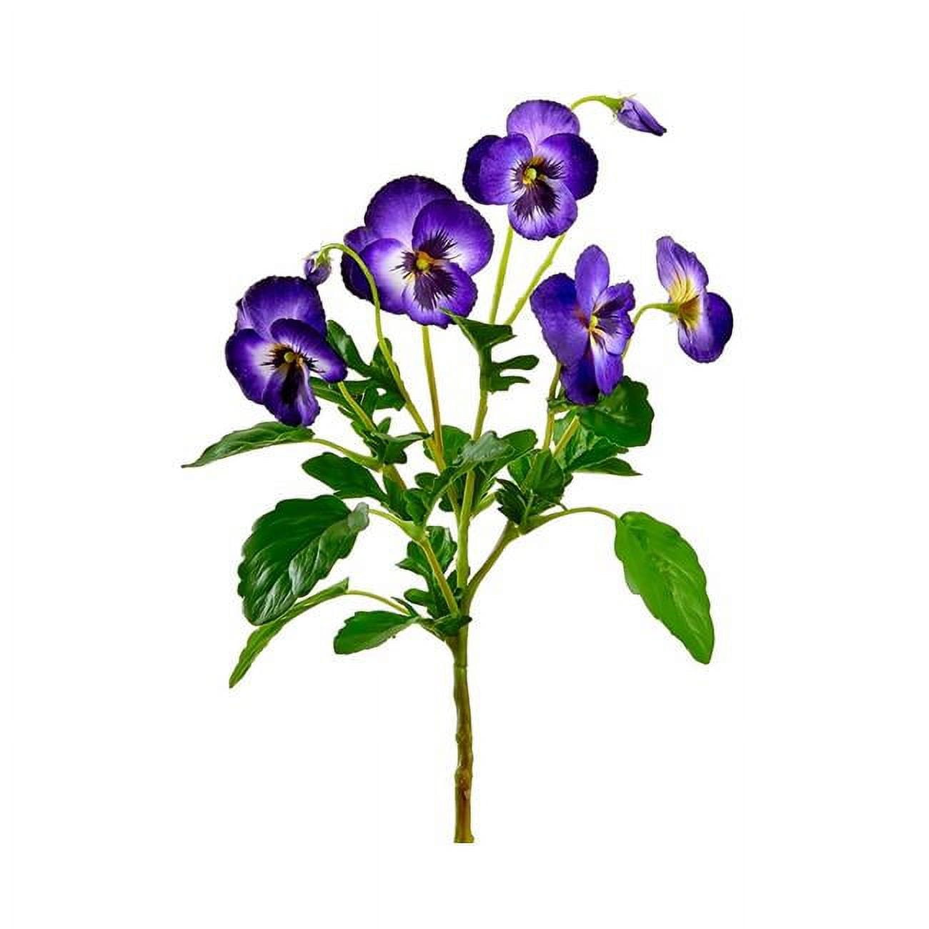 Allstate Floral & Craft FSP766-PU 15 in. Pansy Flower Stem - Purple ...