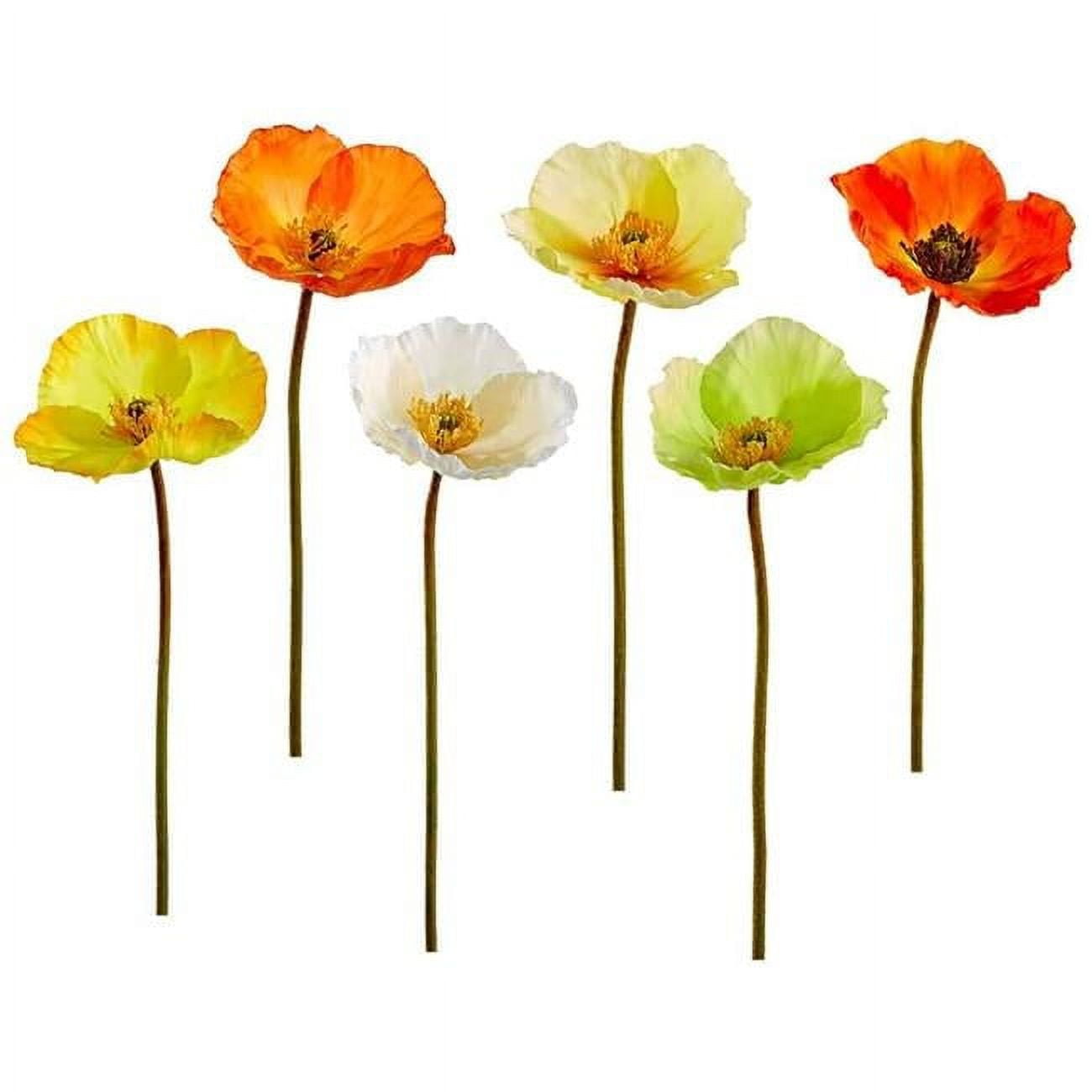 Allstate Floral & Craft HSP475-ASST 23 in. Poppy Spray - Assorted - Set ...