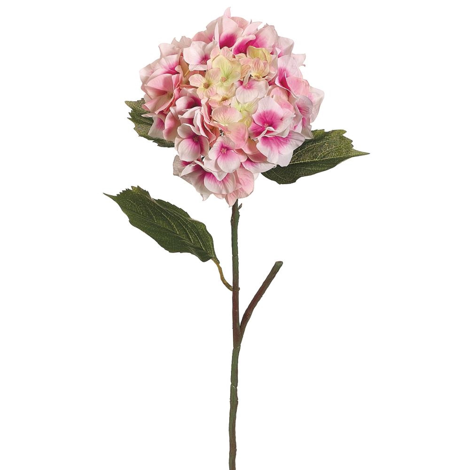Pack of 12 Pink Hydrangea Flower Artificial Floral Craft Sprays 23 ...