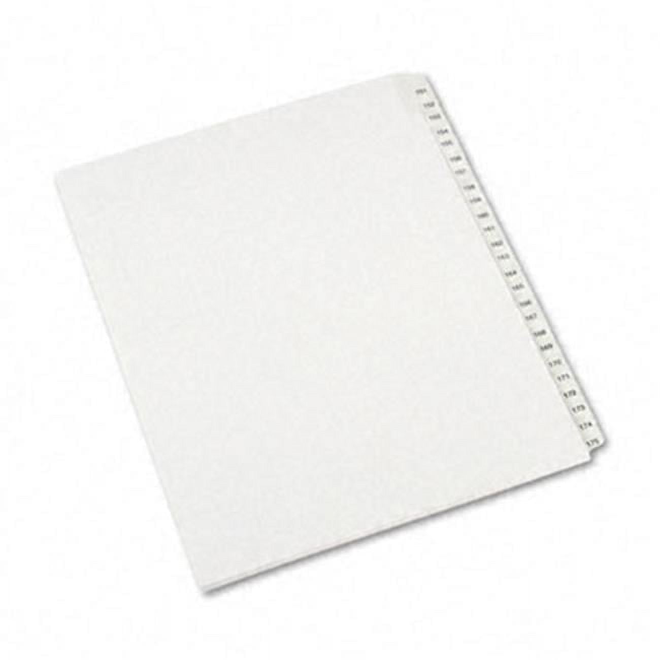 Allstate-Style Legal Side Tab Dividers - White - Set of 25 - Walmart.com
