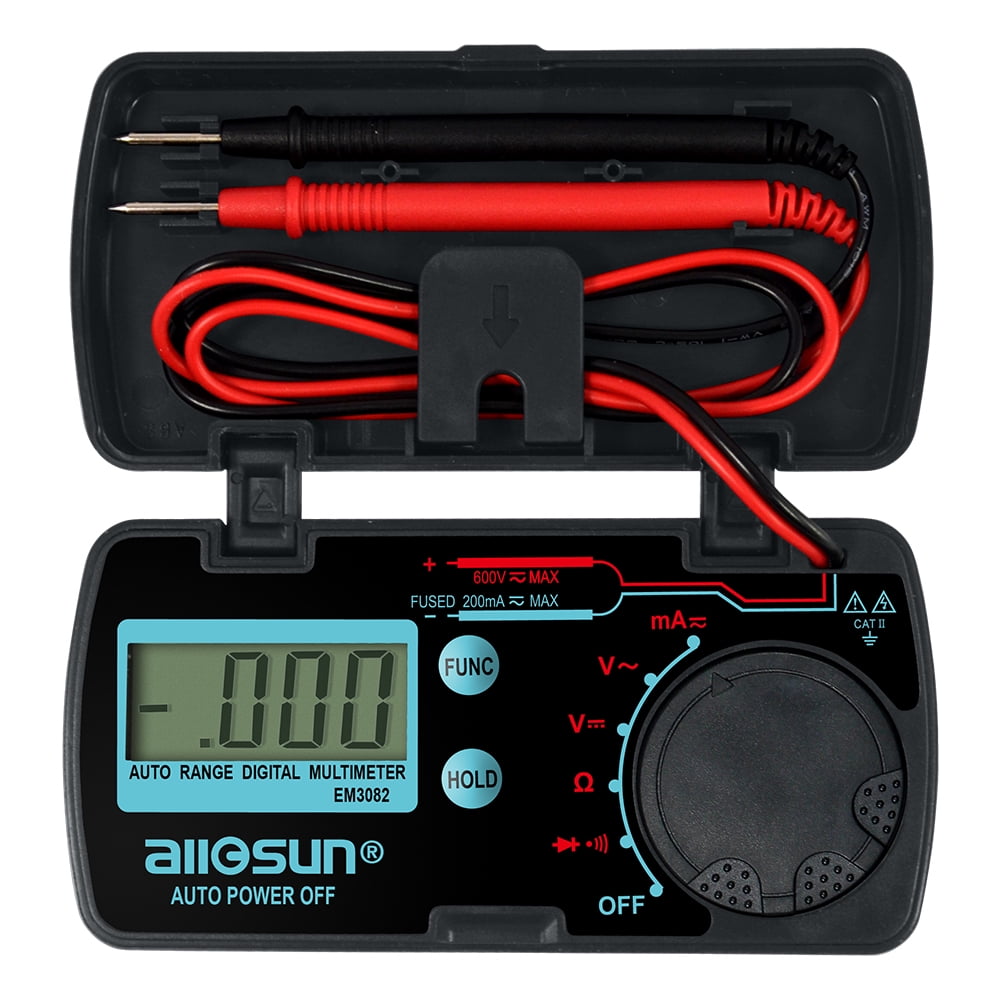 Allsun Digital Multimeter Tester,AC DC Voltage Tester Pocket Multimeter ...
