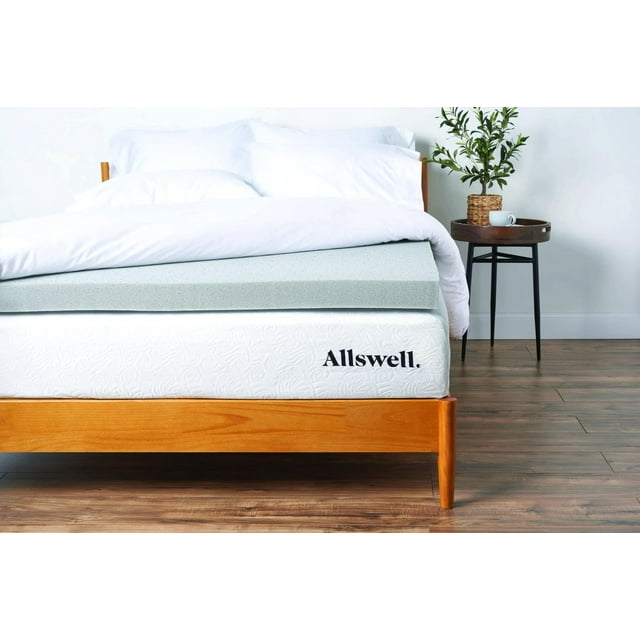 Allswell 3” Sleep Cool ThermaGel Memory Foam Topper Infused with ...