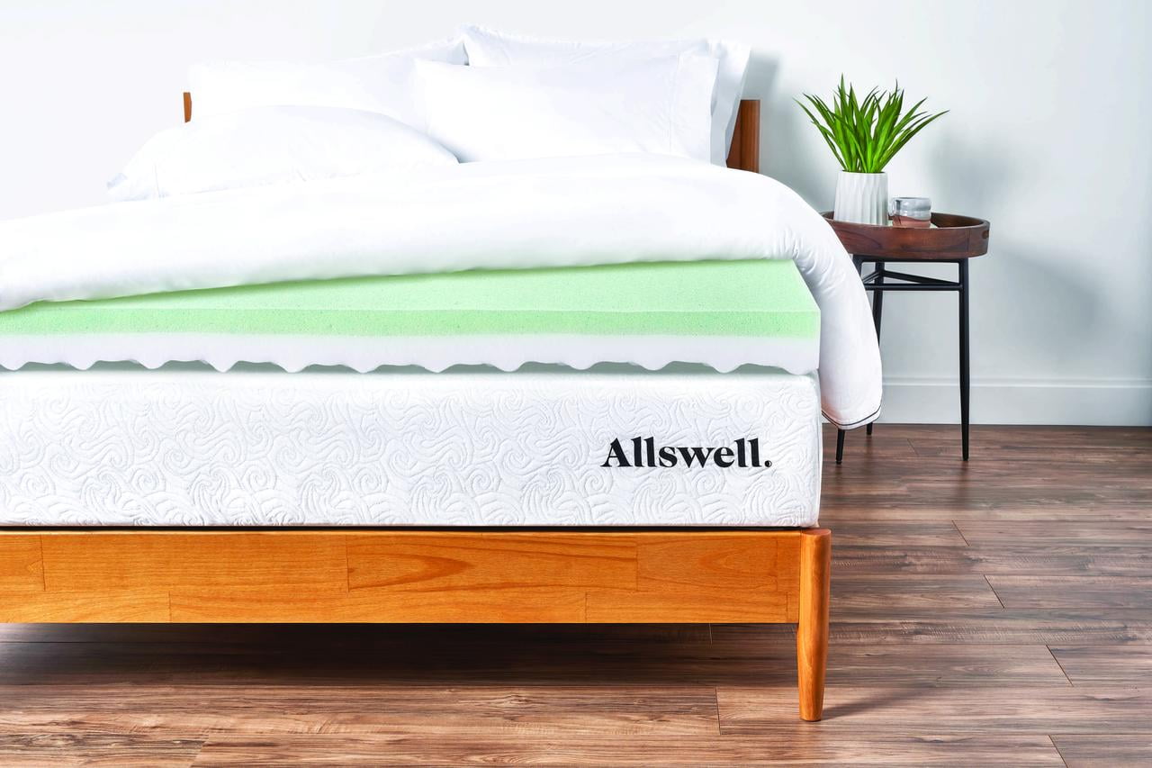 Free Shipping! Allswell Cooling Foam Mattress Topper 4 inch Queen ...