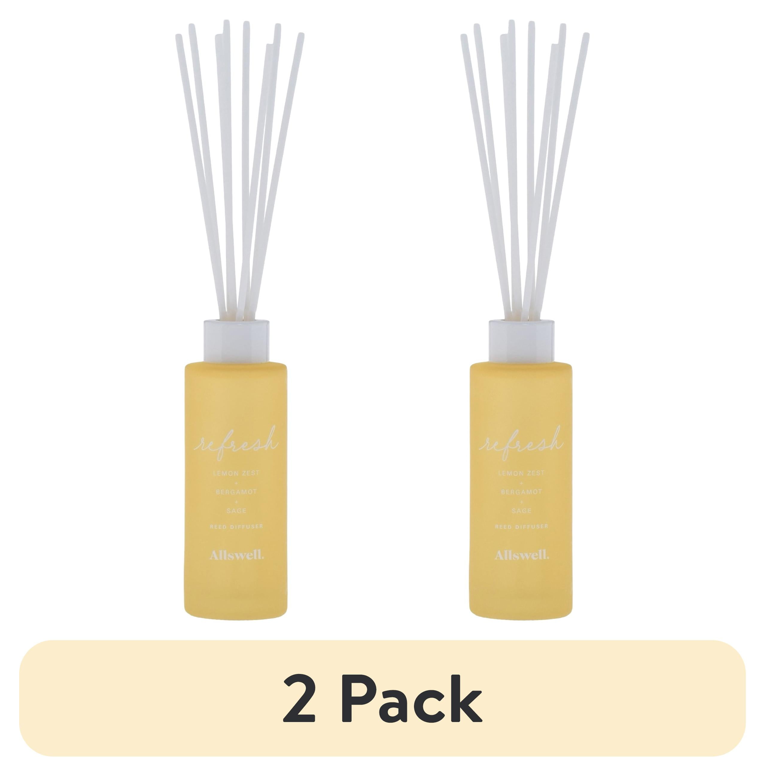 (2 pack) Allswell Refresh (Lemon Zest + Bergamot + Sage) Scented Reed ...