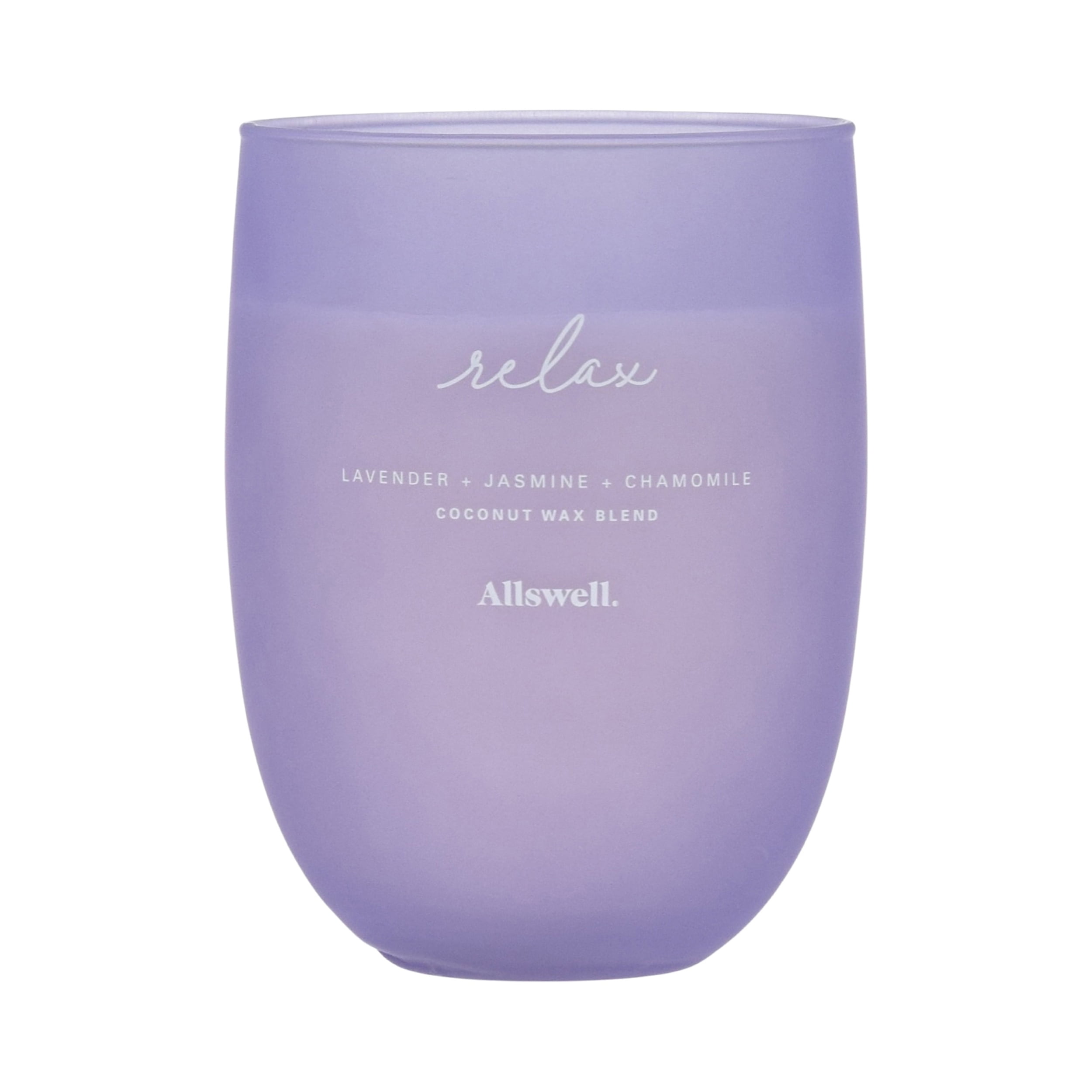 Allswell Relax Lavender Jasmine Chamomile 15.3oz 2-Wick Candle ...