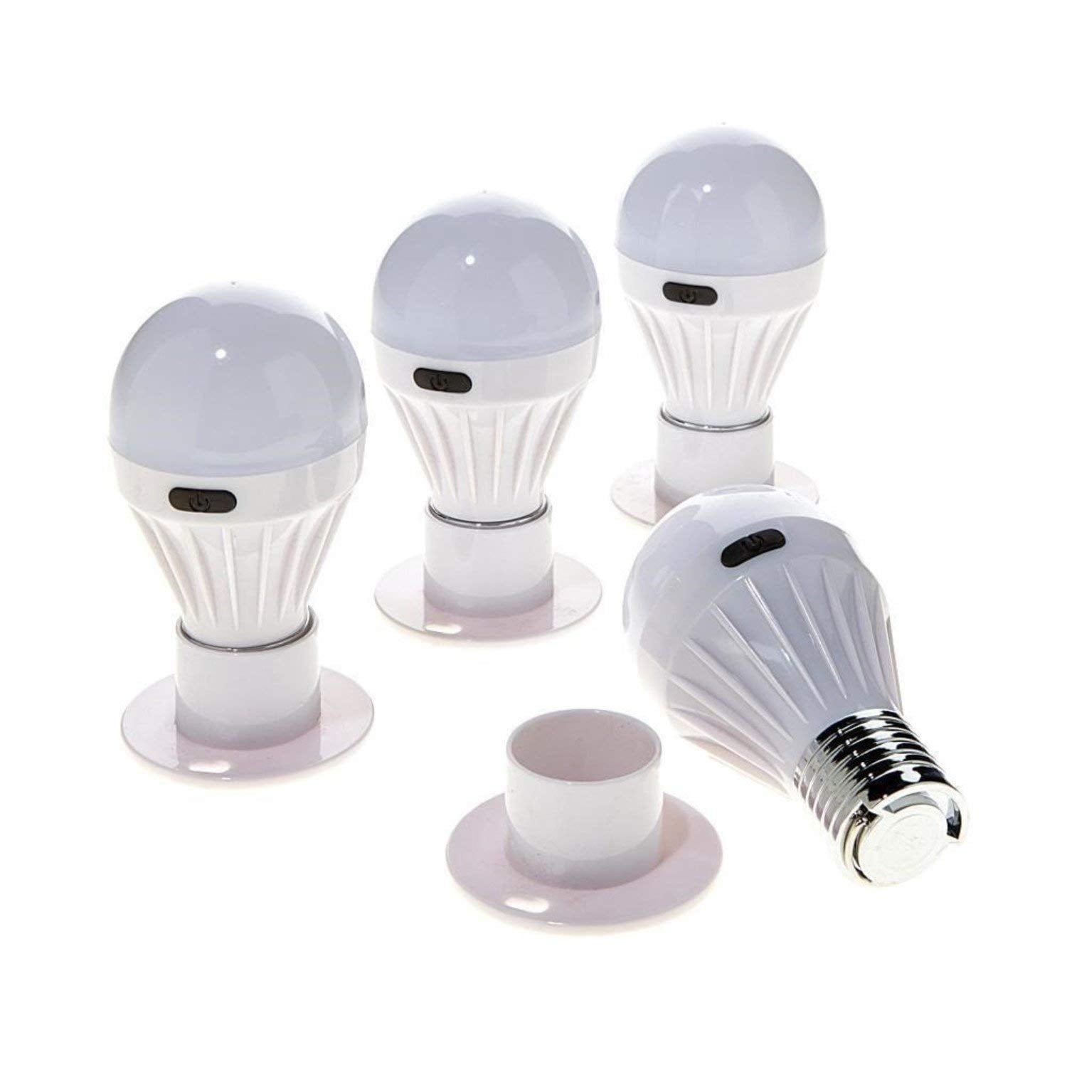 Alltro Bulb 4 Pack - Wireless COB LED Light, Battery Powered Night ...
