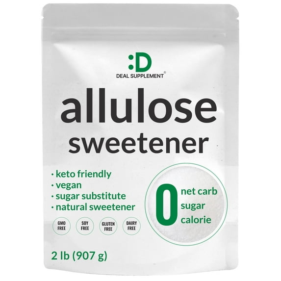 Allulose Sweetener 2 Pounds GGA1 - Natural Sugar Subsitutes, No ...