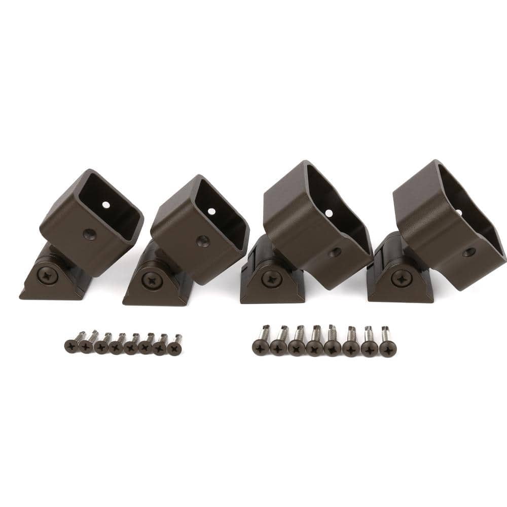 Allure Aluminum Preassembled Bronze Rail Angled Bracket - Walmart.com