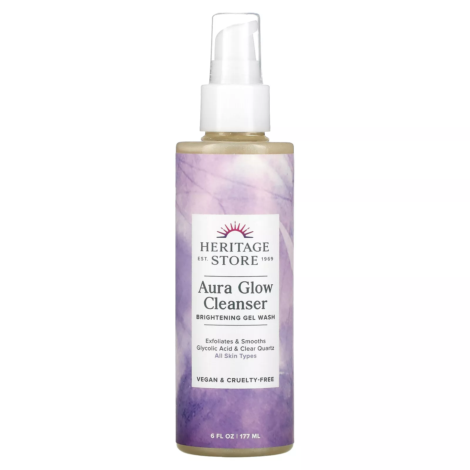 Allure Aura Gel Cleanser, Brightening Gel Wash, 6 fl oz (177 ml ...